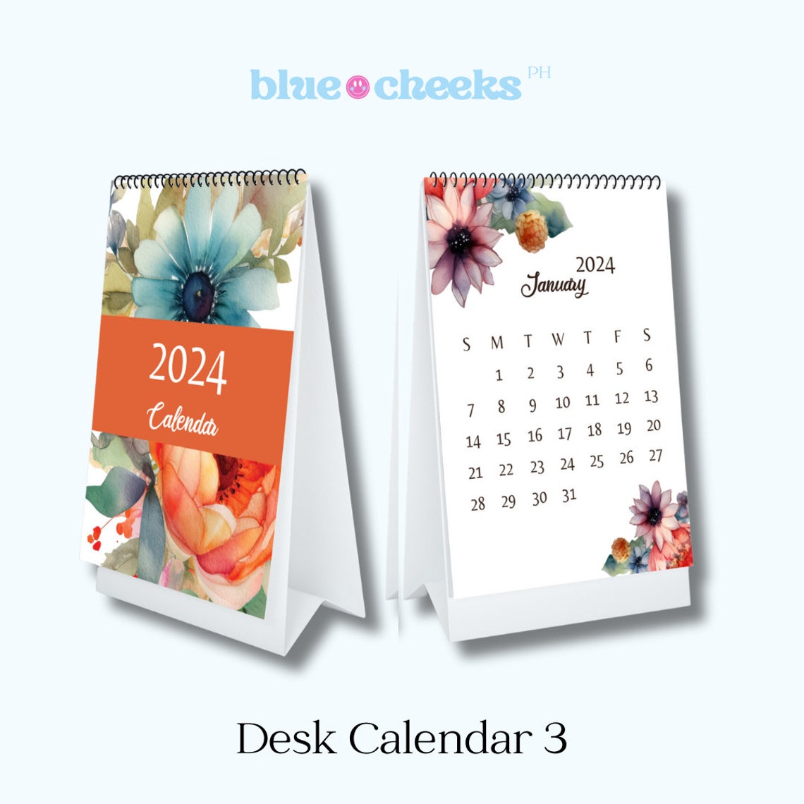 2024 Calendar Printable-monthly Calendar-mini Calendar-mini Desk ...