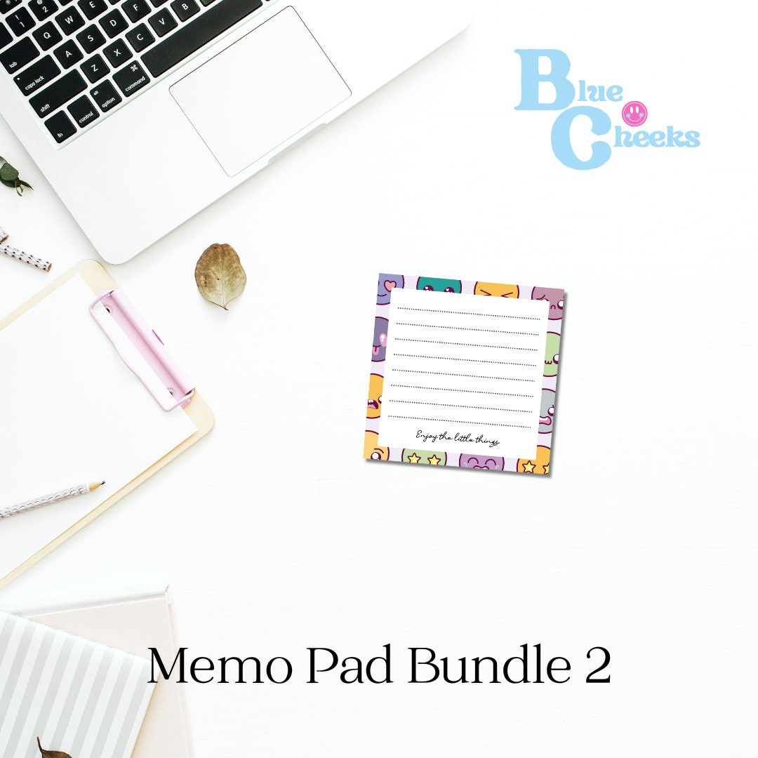 Memo Pad-todo List Note Pad-grocery List-scrapbooking-canva Template ...