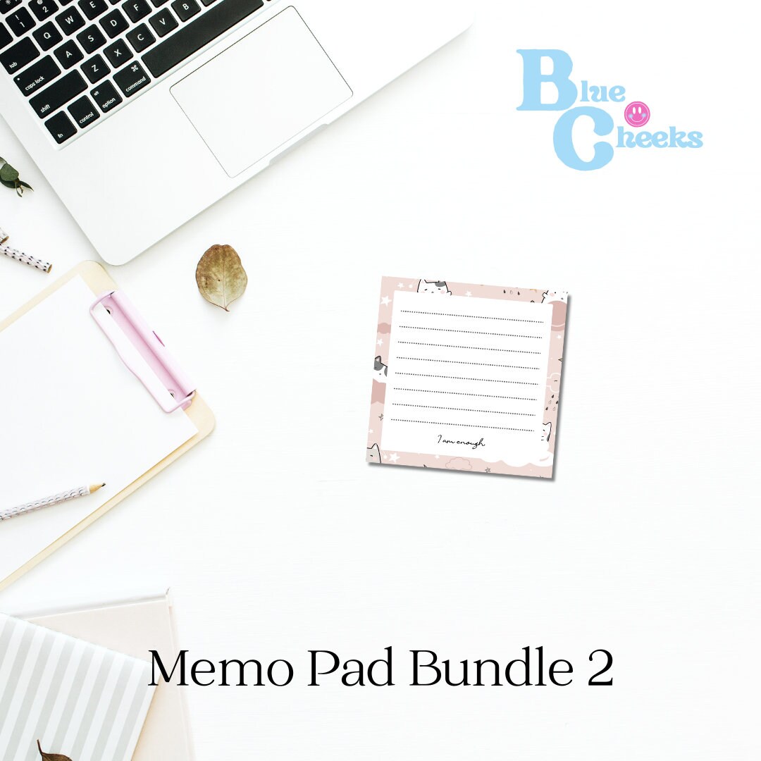 Memo Pad-todo List Note Pad-grocery List-scrapbooking-canva Template ...