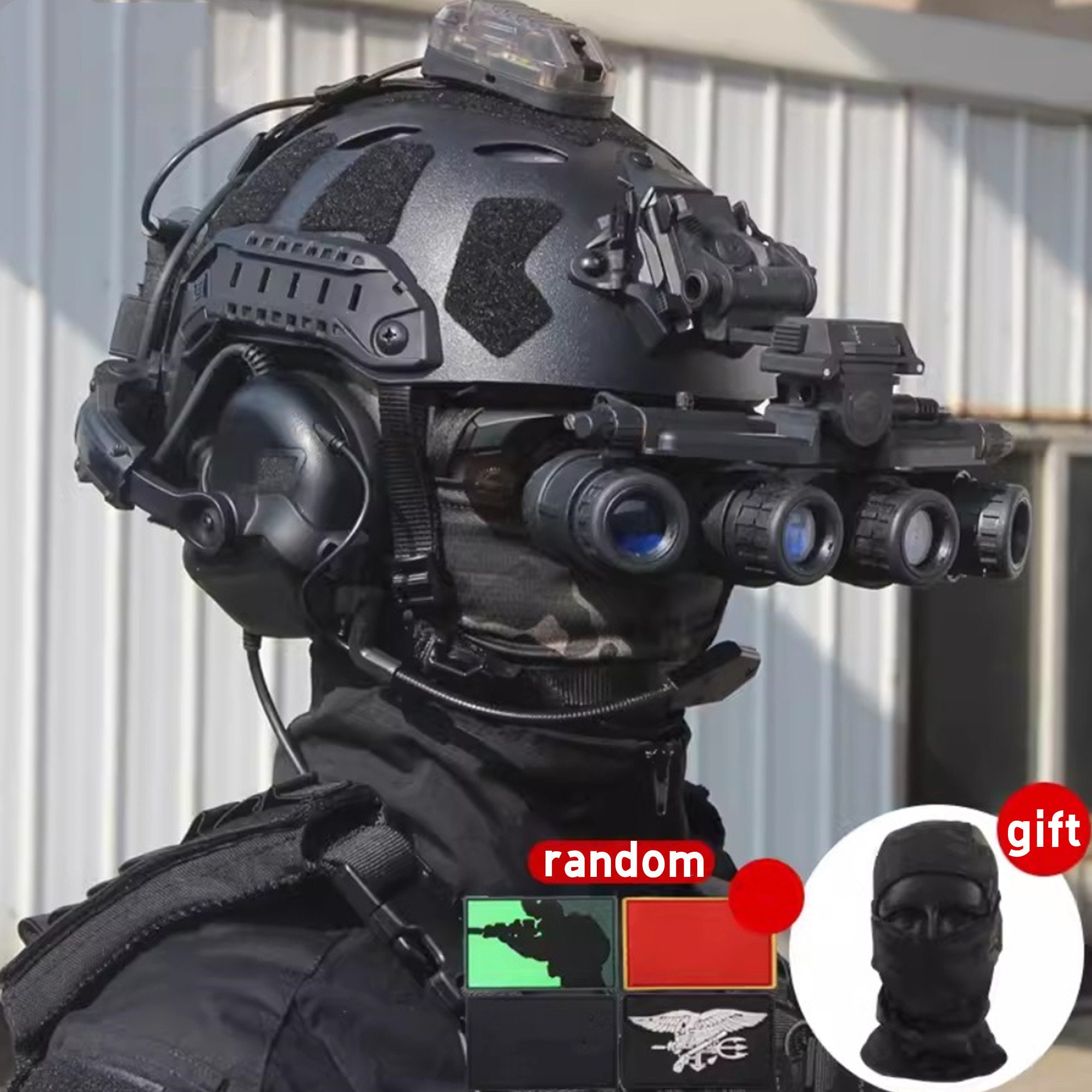 Quadruple Vision Night Vision Device Tactical Helmet Riot - Etsy Australia