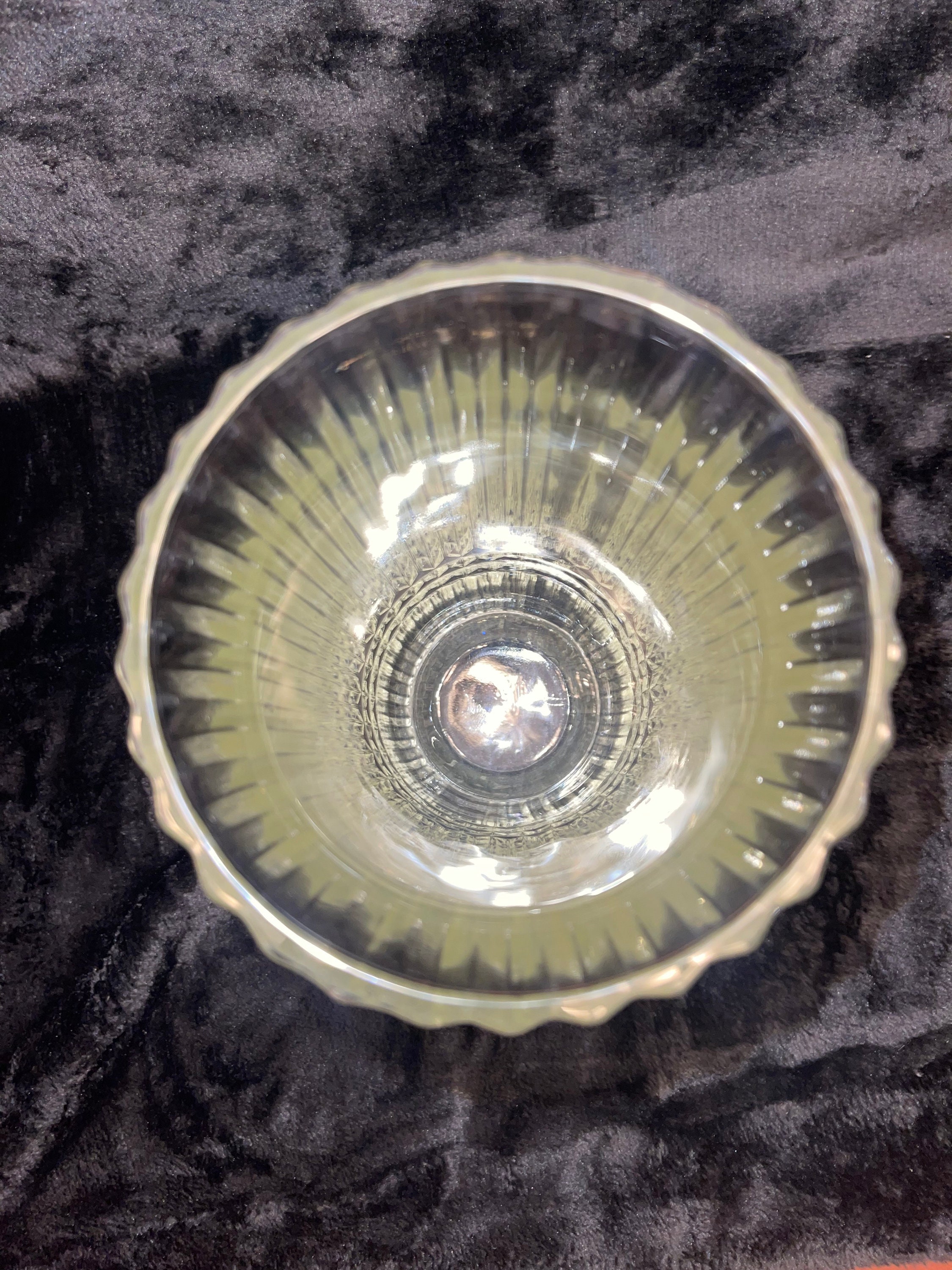 Vintage, FTDA 1986, Crystal Glass Ribbed Vase - Etsy