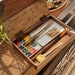 Handmade Wooden Pocket Gouache Paint Box - Etsy