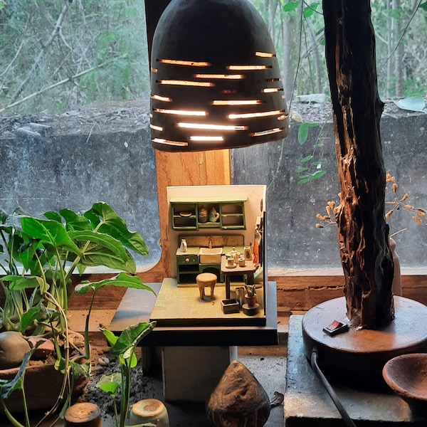 Rustic Wood Lamp - Etsy