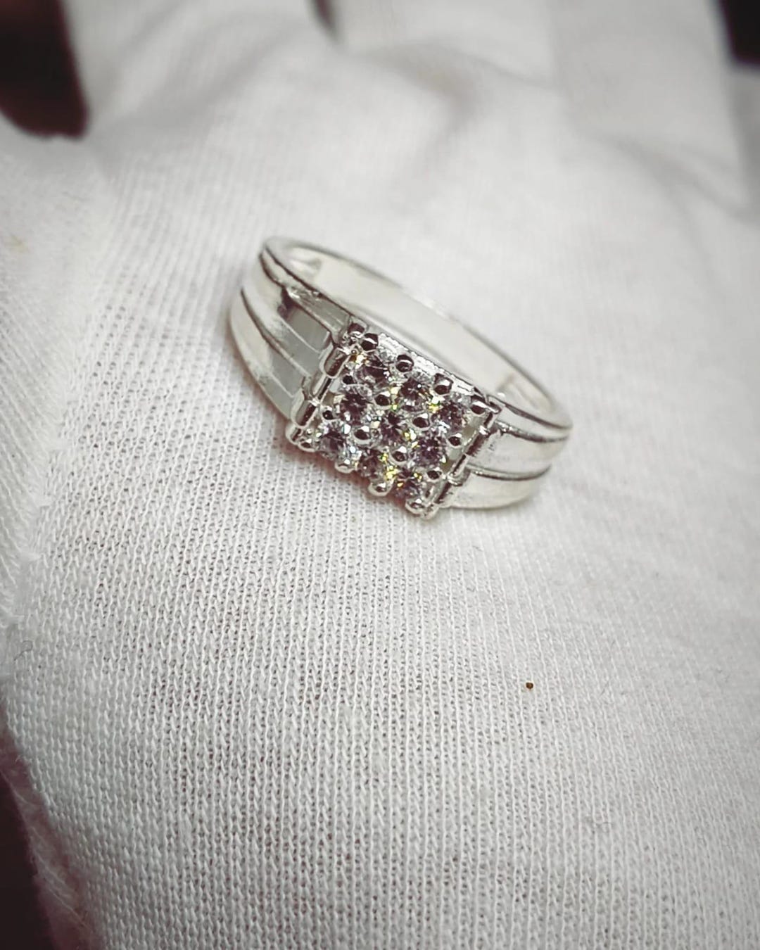 Diamond Just Chill Ring Sterling Silver Handmade Item. - Etsy