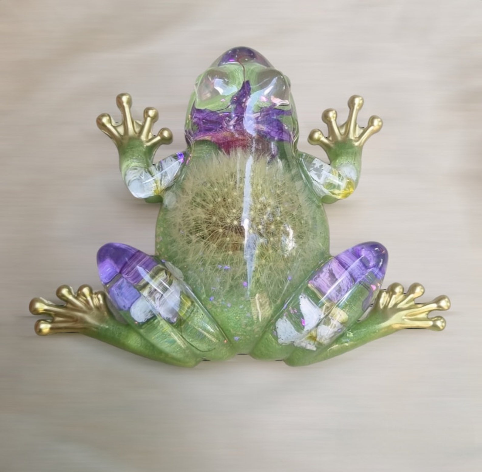 Dandelion "kiss A Frog & Make A Wish" Ornament - Etsy UK