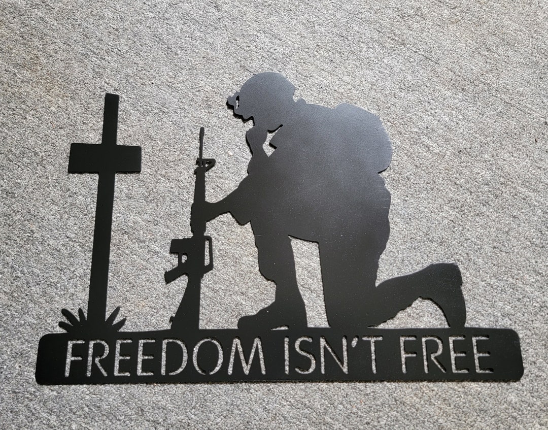 Freedom Isn't Free Metal Sign - Etsy