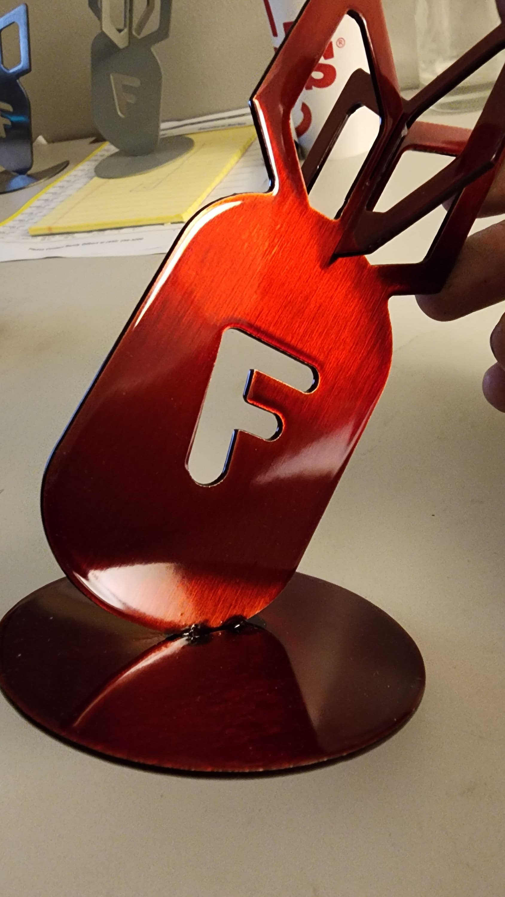 3D Candy Red F-bomb Desk Decor, Paper Weight, Novelty Gift, Table Decor ...