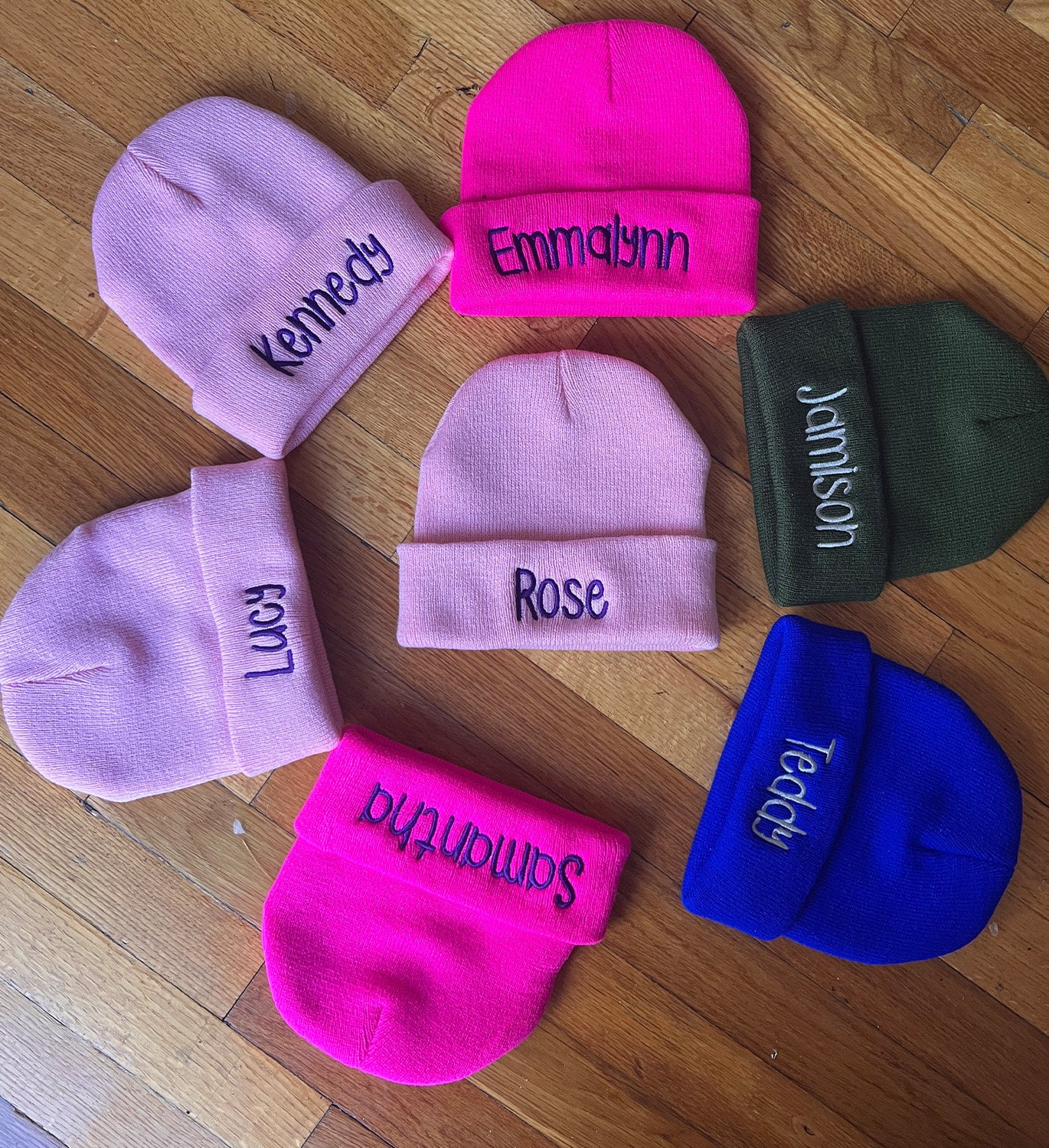 Personalized Kids Winter Beanie 2-11Y ,personalized Hats With Names ...