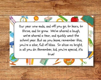 Teacher Team Goodbye Letter to Kids, Teacher End of School Letter ...