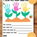 Mother's Day Garden Printable | Kids' Handprint Keepsake | Crafts for ...