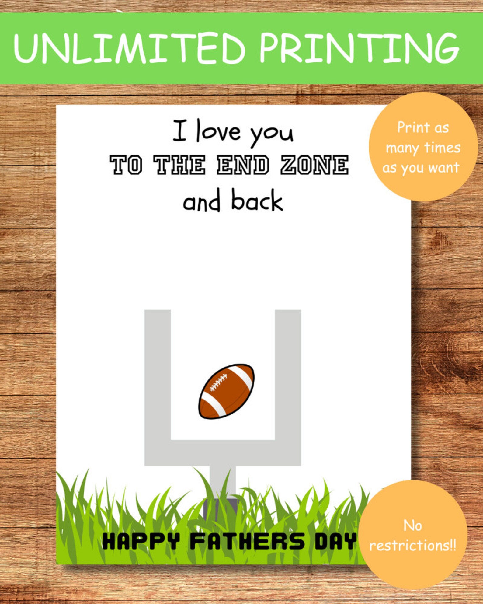Father's Day Handprint Art, Fathers Day Activity, Football Handprint ...