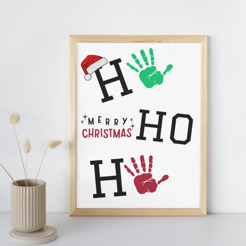 Christmas Handprint Art - Etsy