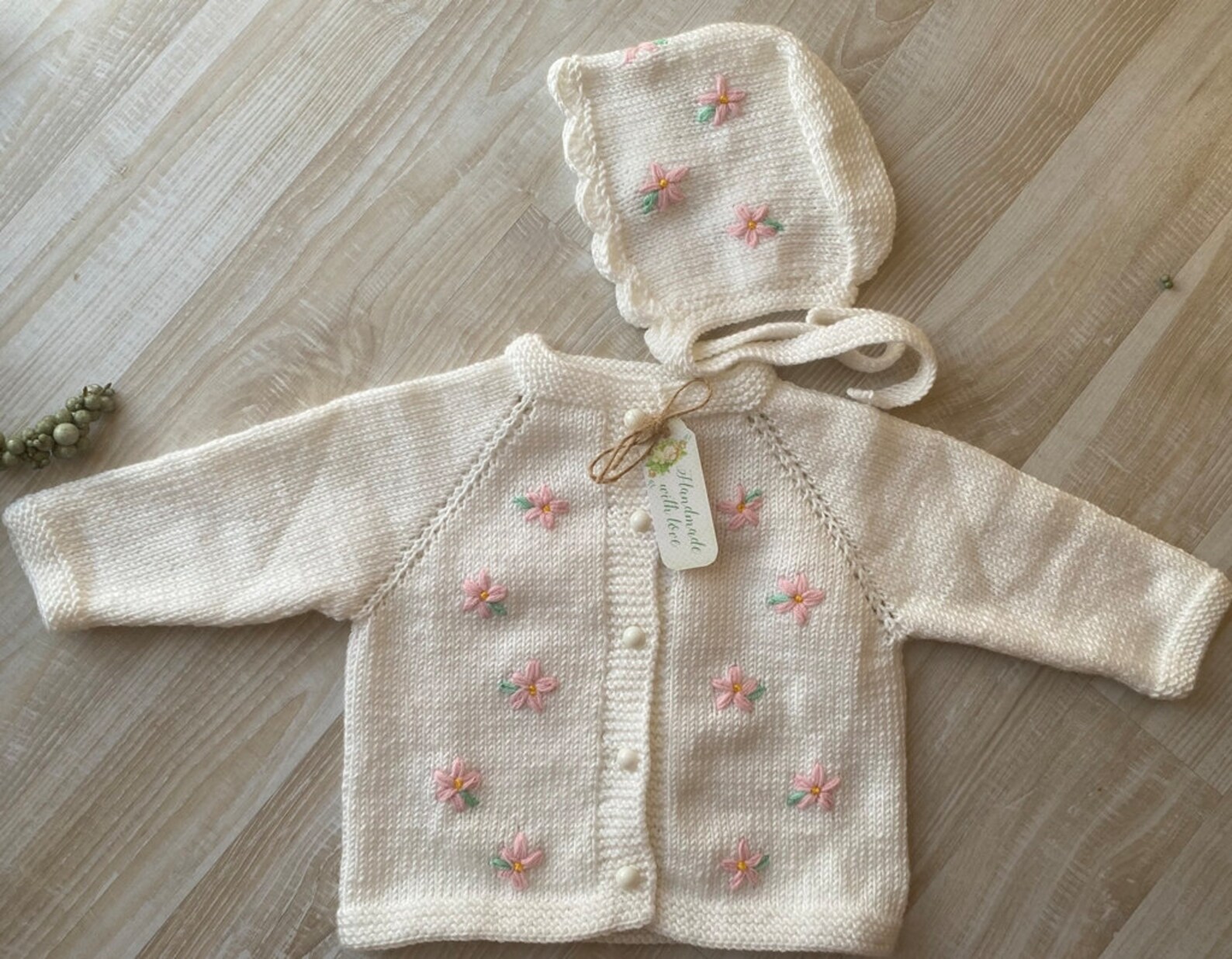 Organic Baby Cardigan Knitted Cotton Baby Cardigan Baby Girl Cardigan ...