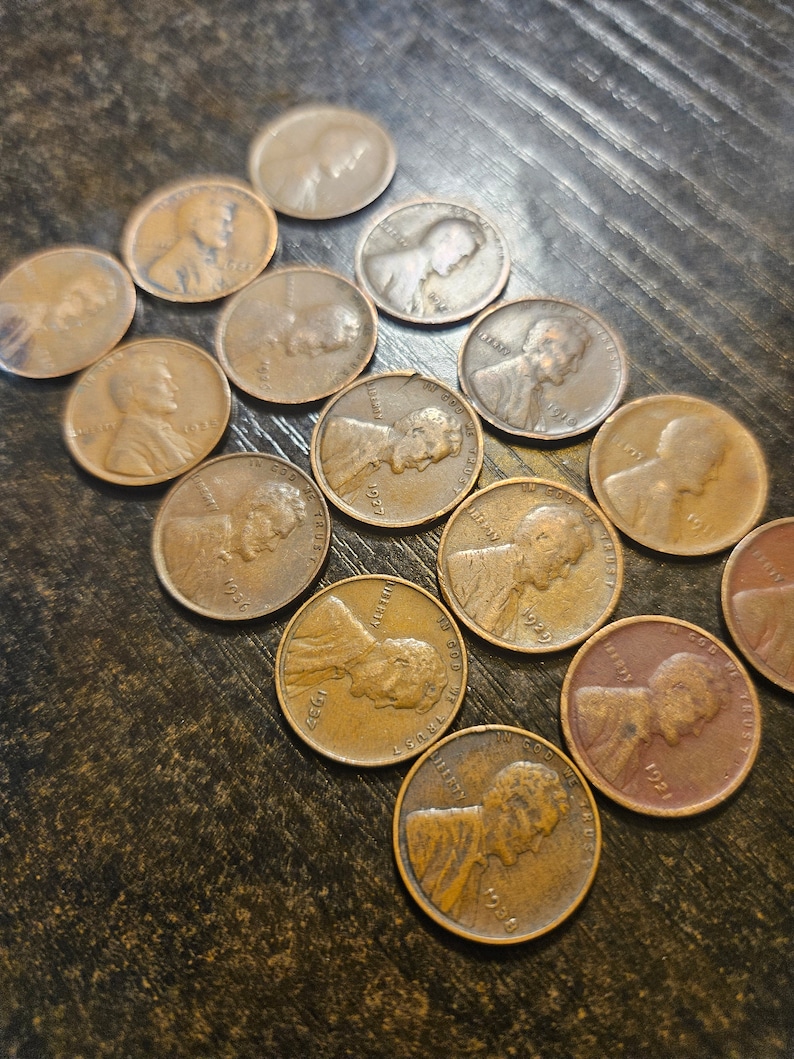 Wheat Pennies - 15 Pre 1940 Variety - 5 1930's / 5 1920's / 5 Teen ...