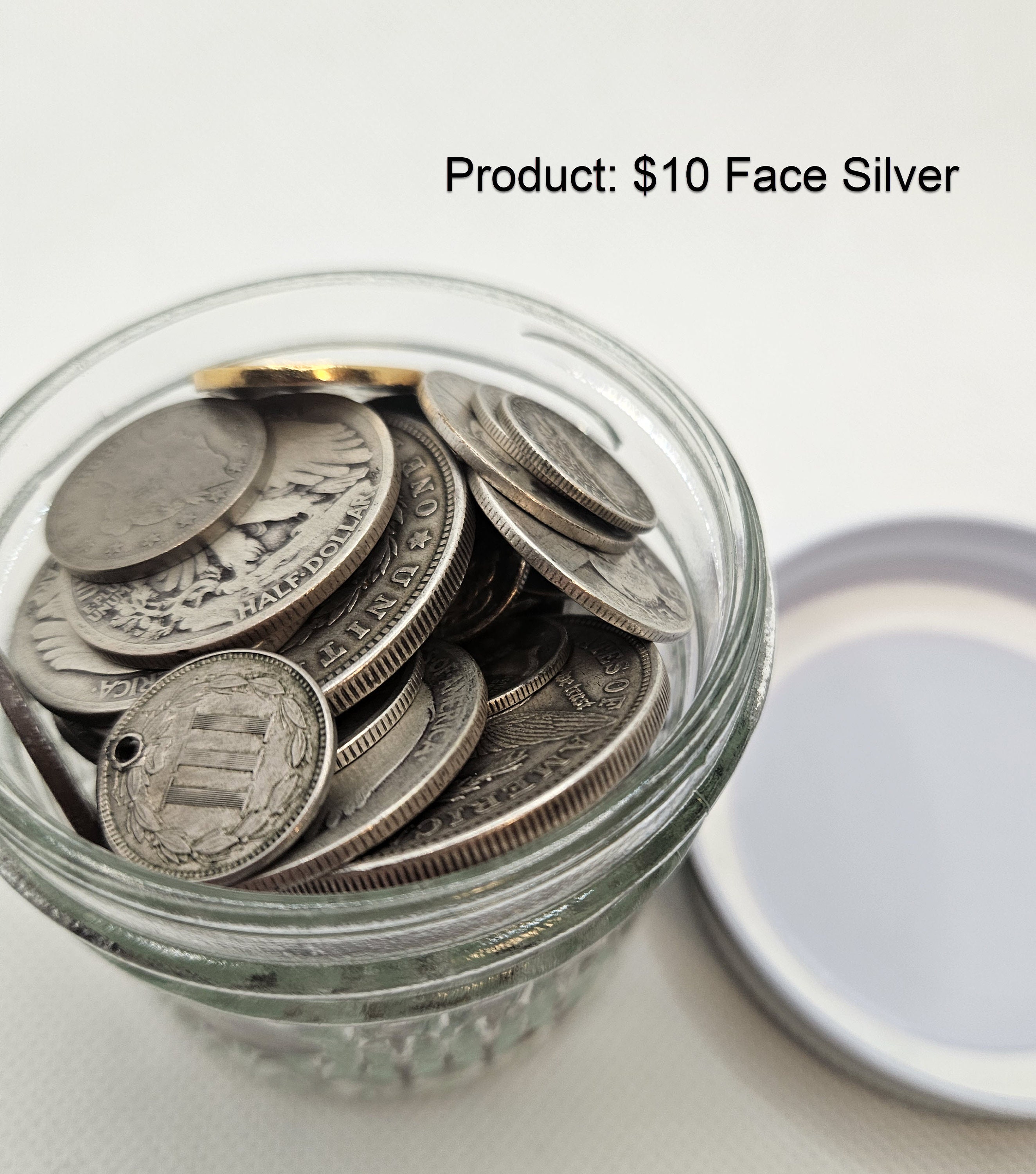 Coin Collecting Mason Jar With Choice of SILVER Value - U.S. Coin ...