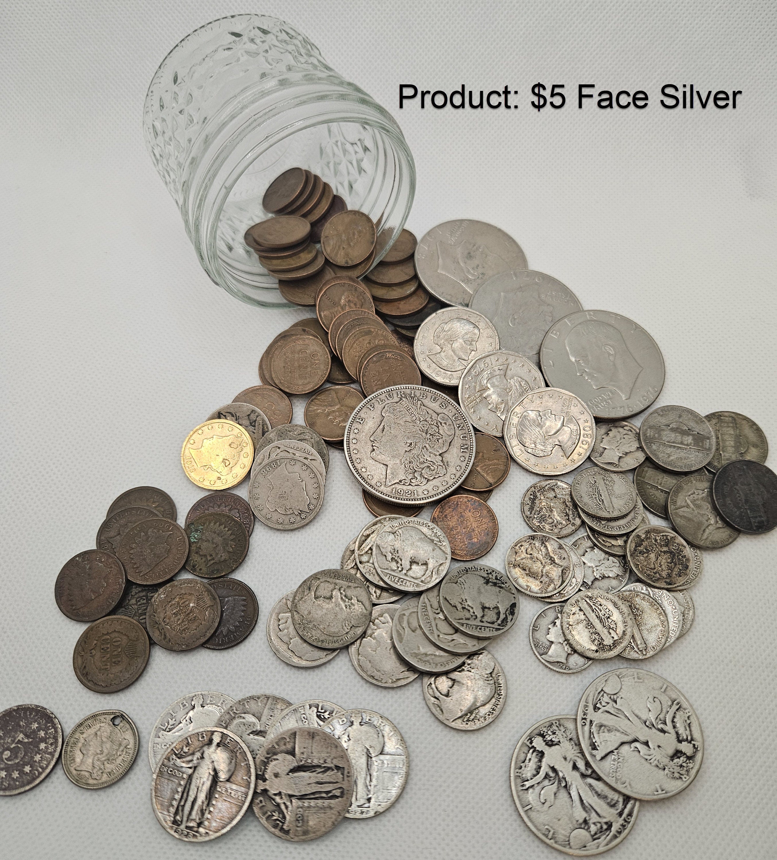 Coin Collecting Mason Jar With Choice of SILVER Value - U.S. Coin ...