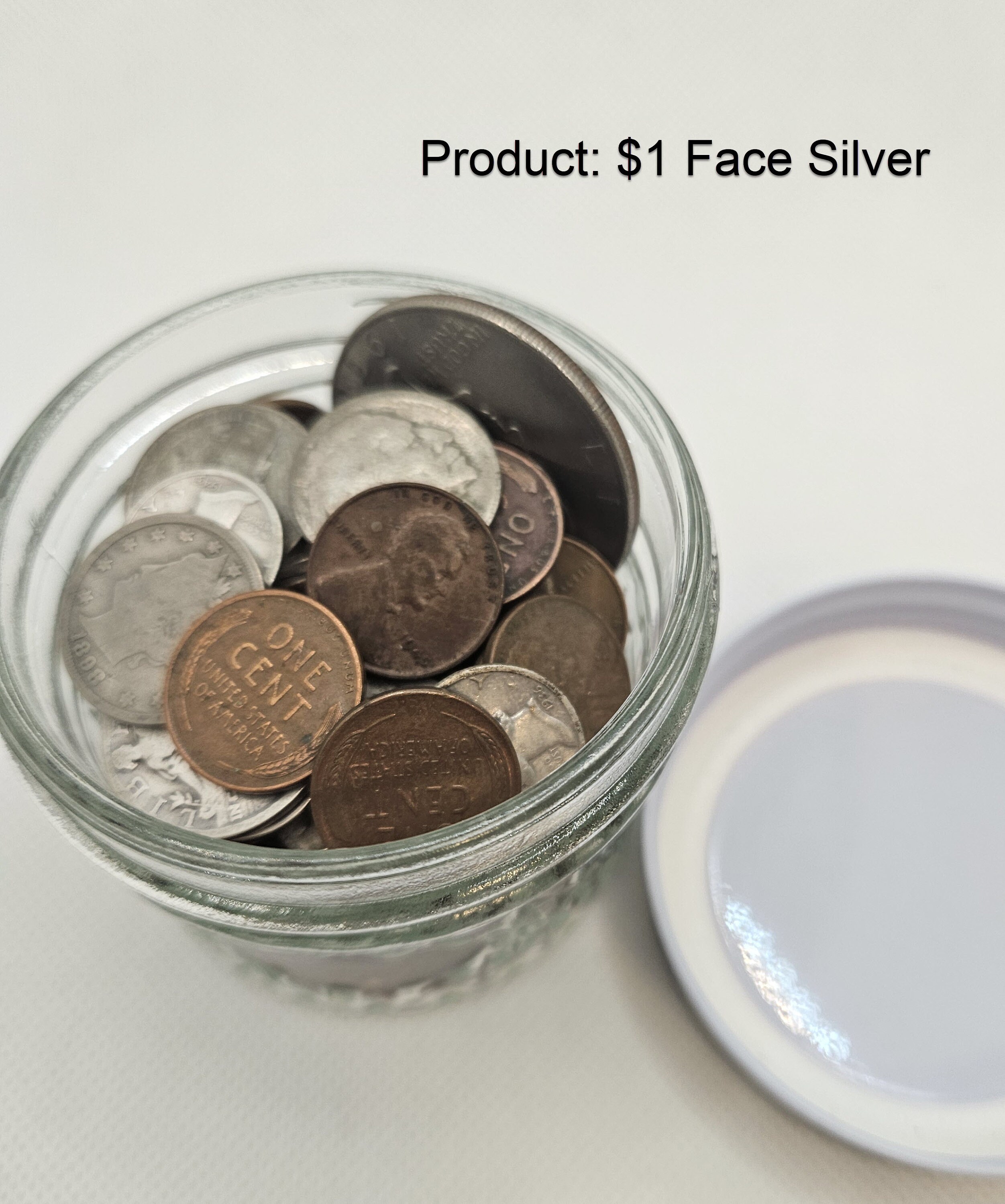 Coin Collecting Mason Jar With Choice of SILVER Value - U.S. Coin ...