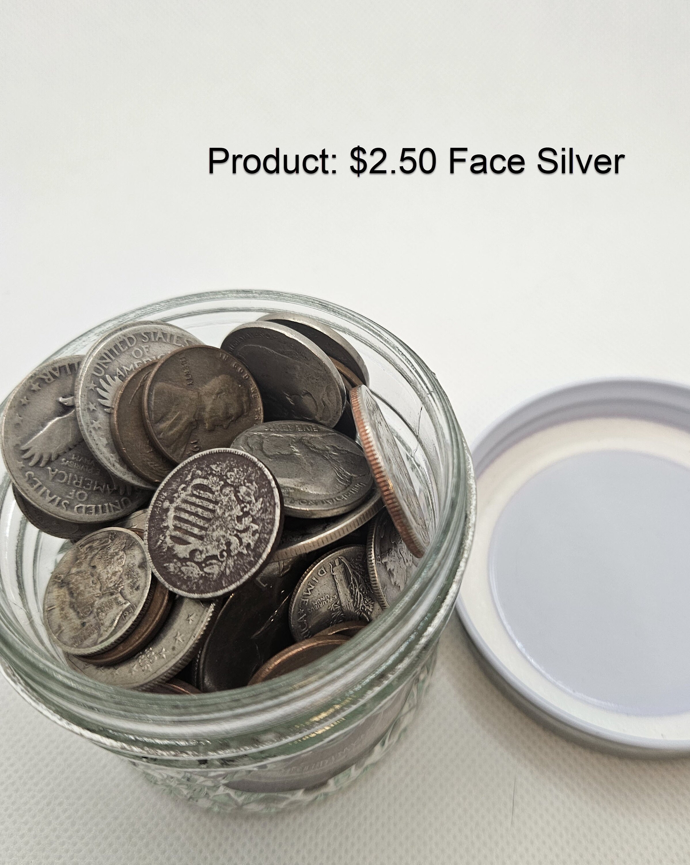 Coin Collecting Mason Jar With Choice of SILVER Value - U.S. Coin ...