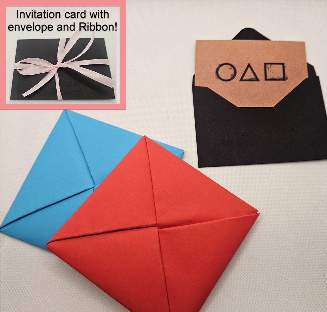 Squid Game Invitation Cards | Squid Game Cosplay | Add Cookie Game ...