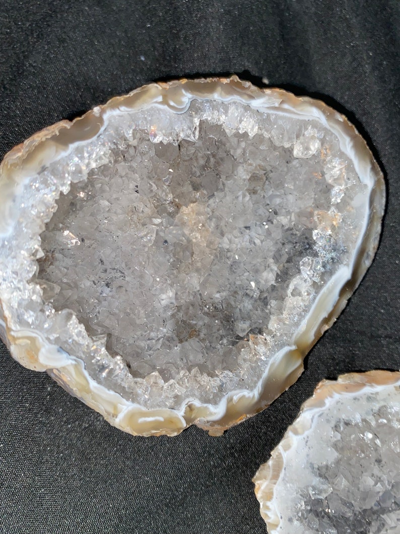 Partially Polished Geode, Crystals Inside, Home Decor - Etsy