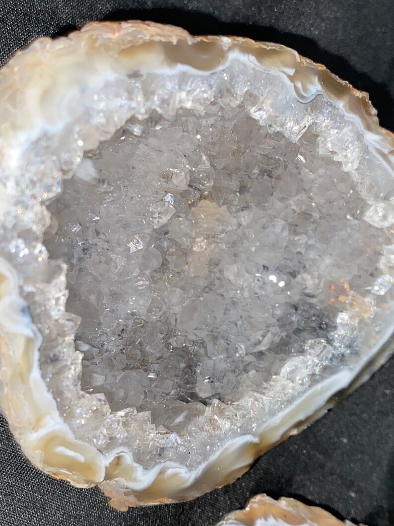 Partially Polished Geode, Crystals Inside, Home Decor - Etsy