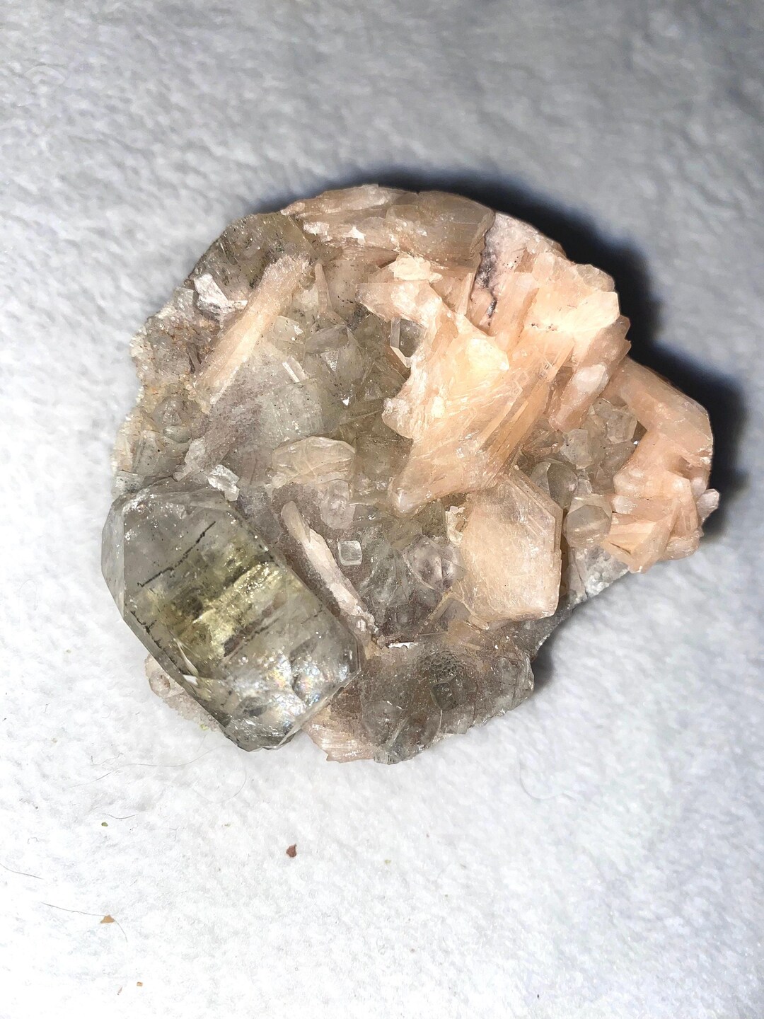 APOPHYLLITE / PEACH STILBITE / Chalcedony Specimen / Crystal Love ...