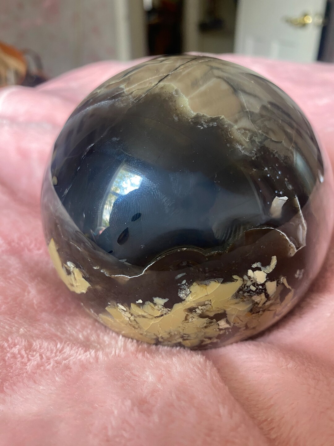 Large Volcano Agate Sphere - Etsy