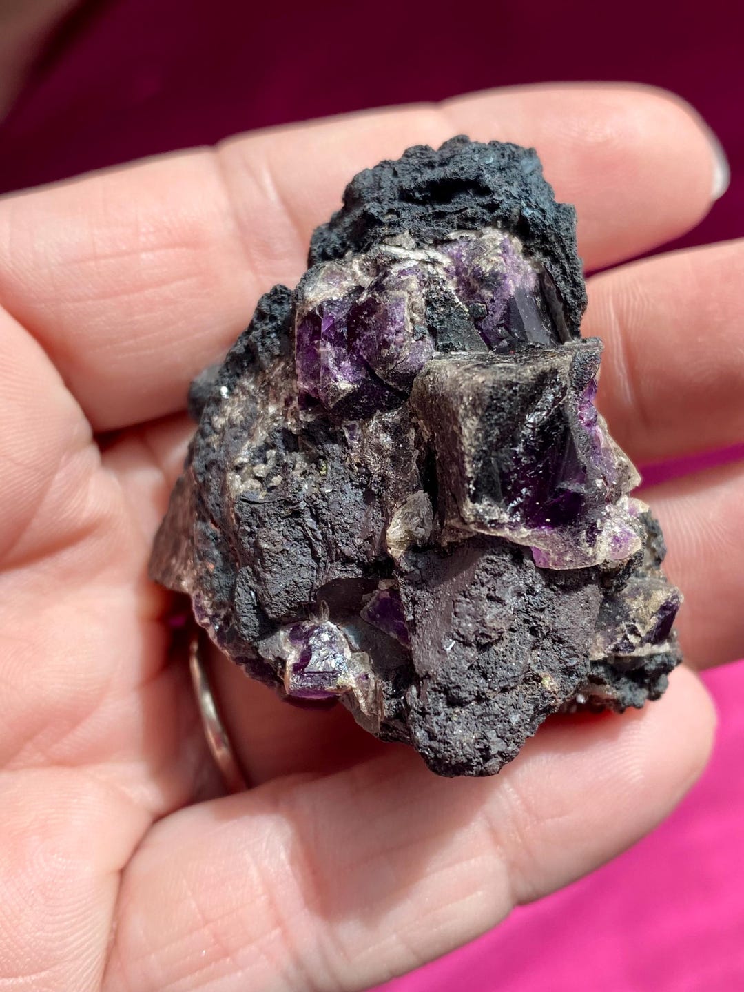 Opalized Mapimi Fluorite on Hematite - Etsy