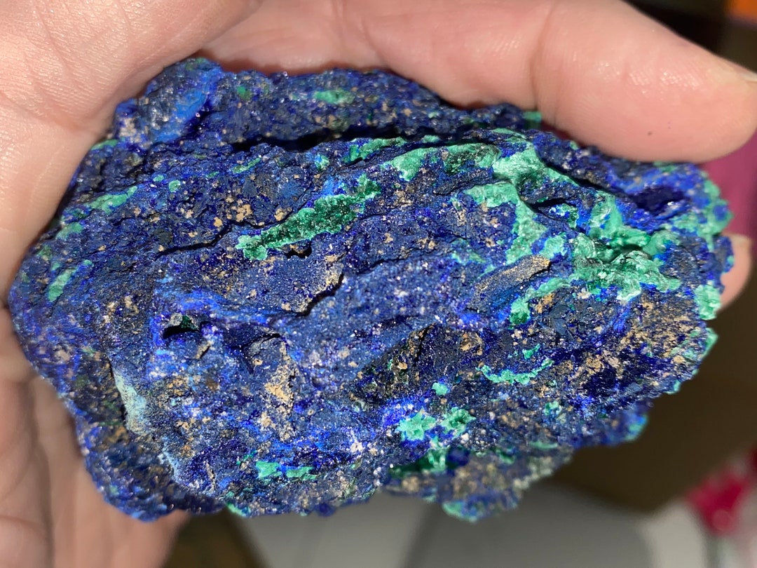 Stunning Large Azurite Malachite Raw Piece - Etsy