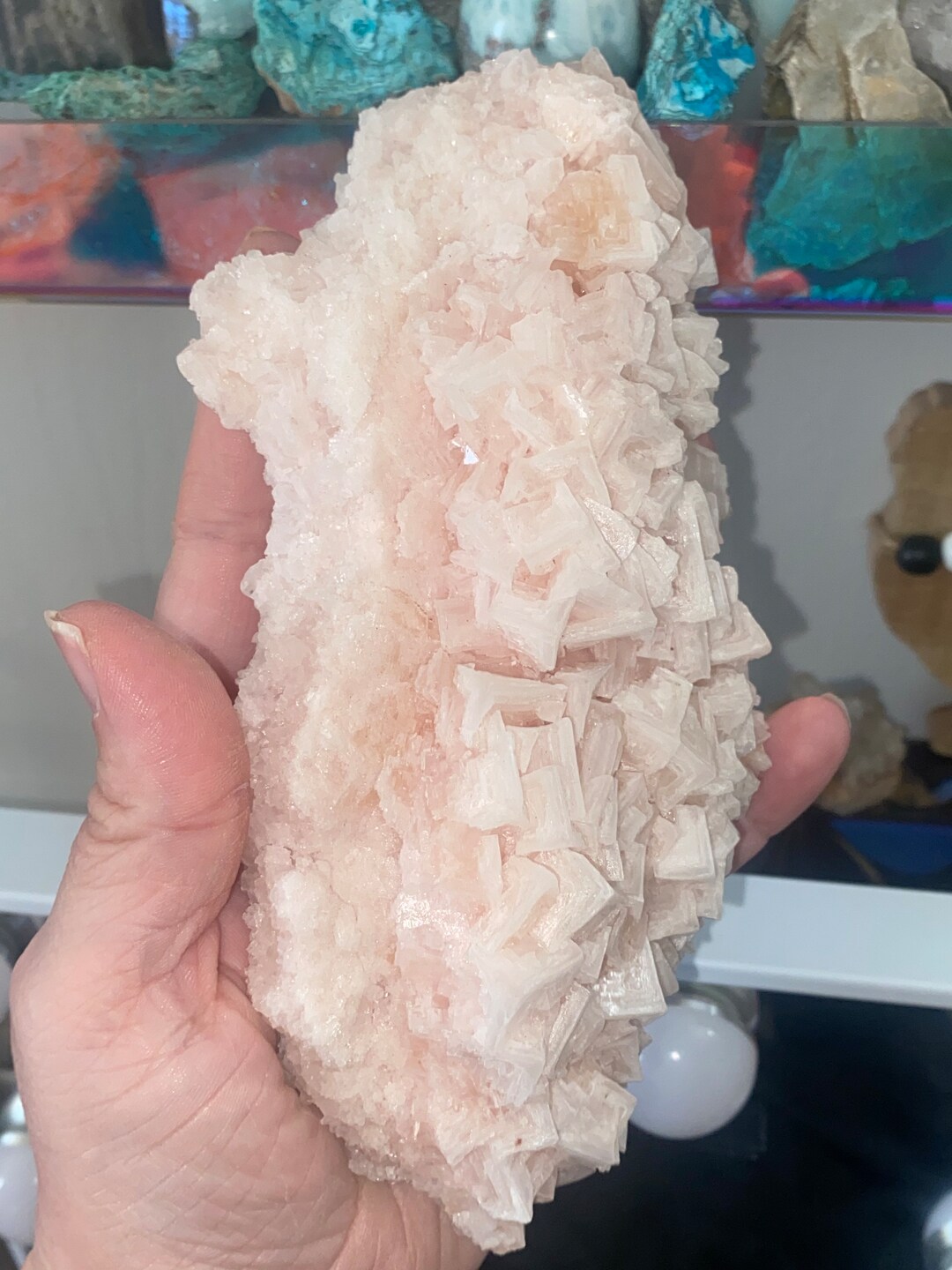 Pink Halite, Halite, Large Pink Halite, Salt Crystal, Pink Crystals ...