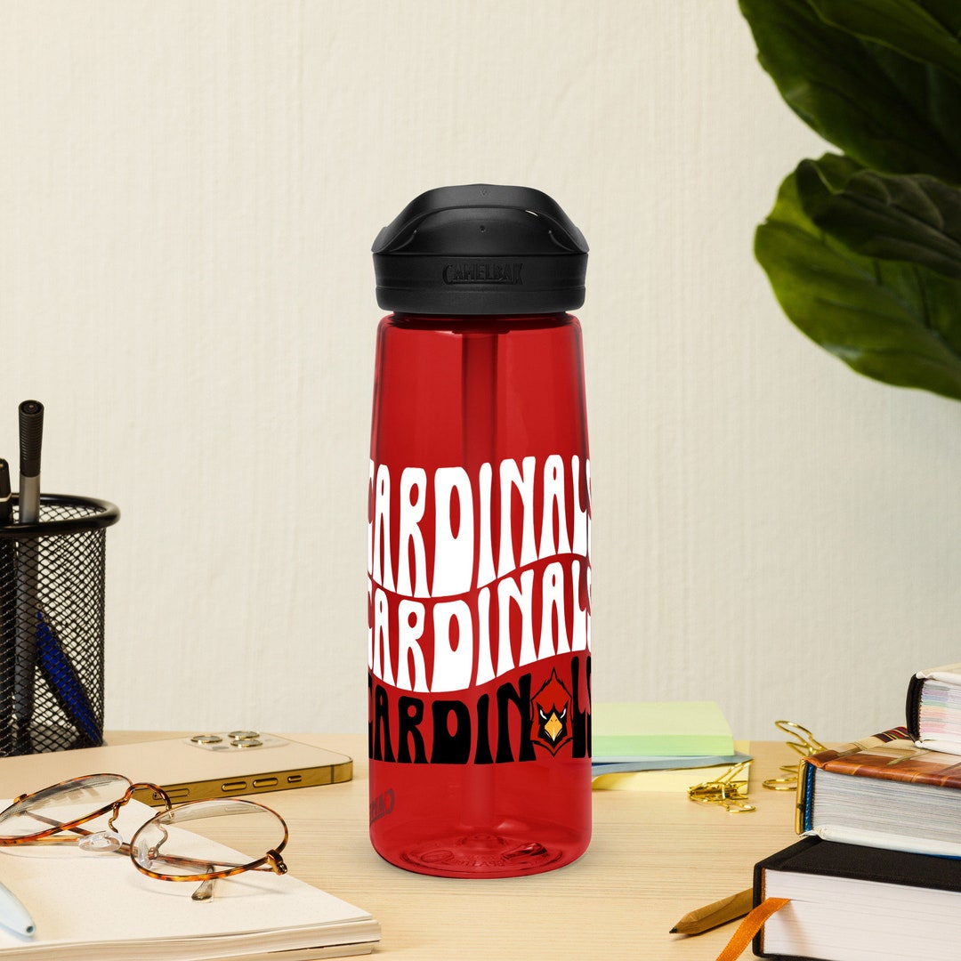 Cardinal School Spirit Sports Water Bottle Cardinals Water Thermos Jug ...