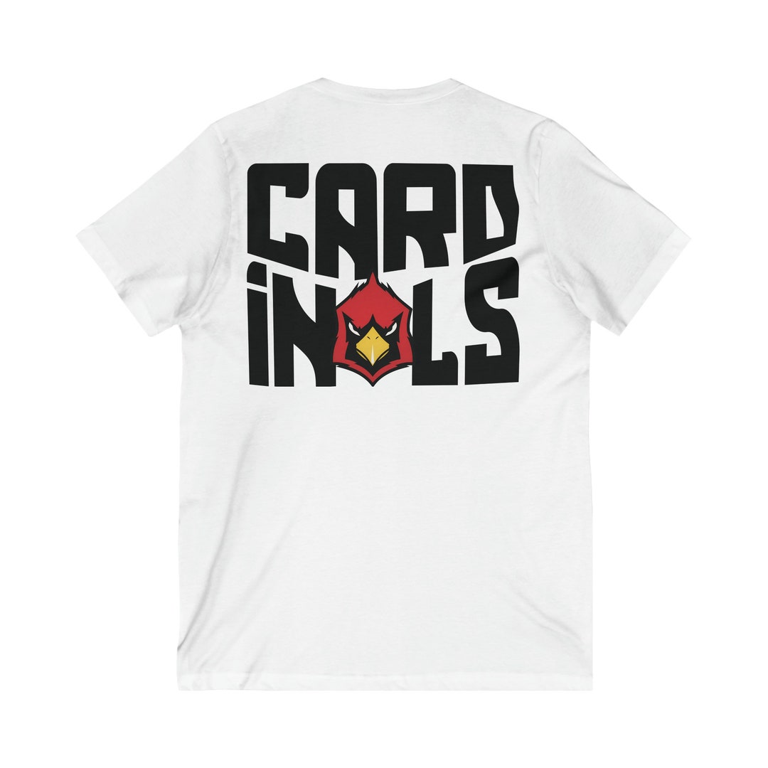 Front & Back Cardinal Retro Groovy School Spirit Tee, Cardinals Shirt ...