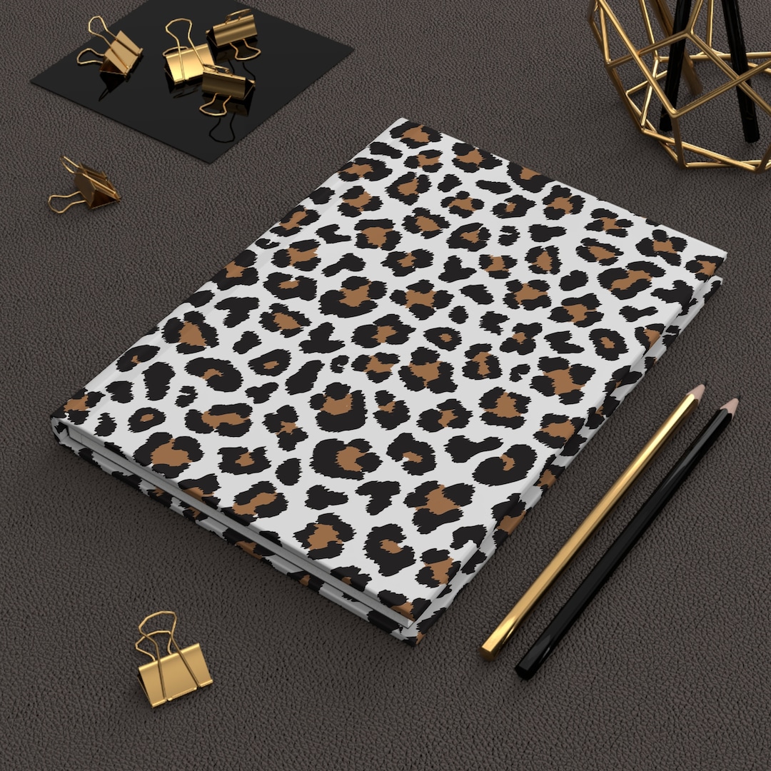 Leopard Print Journal Hardcover, Journal Diary, Leopard Travel Diary ...