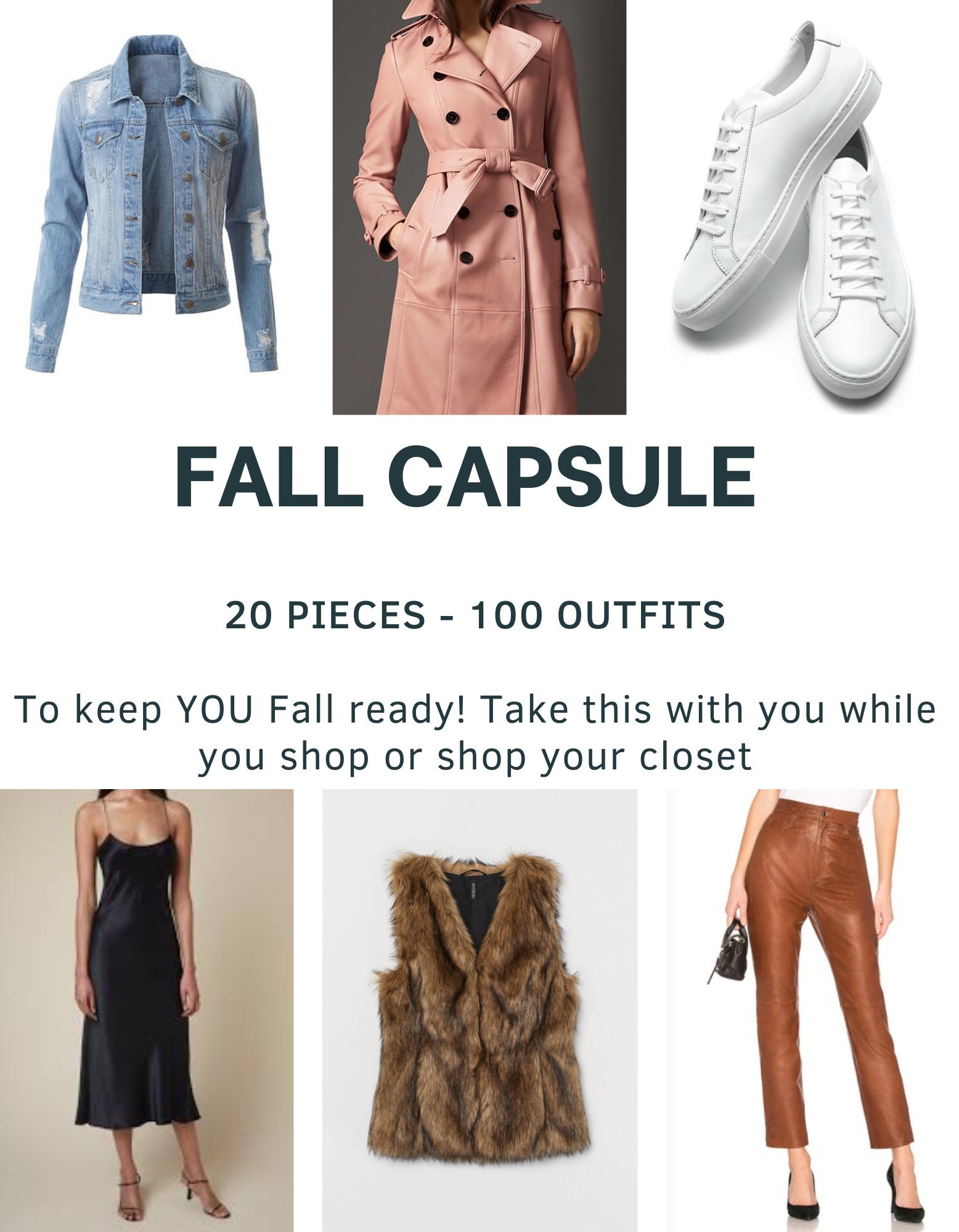 FALL CAPSULE LOOKBOOK - 100 Outfits + Style Notes - Etsy