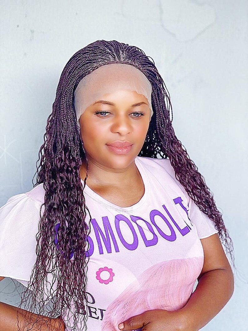 Lushwigs “4 Braided Water Waves Wig Made on a Full Lace *made to Oder ...