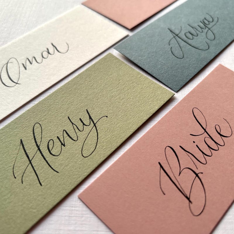 Flat Place Cards - Etsy UK