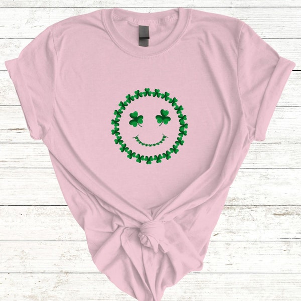 Shamrock Smiley Face - Etsy