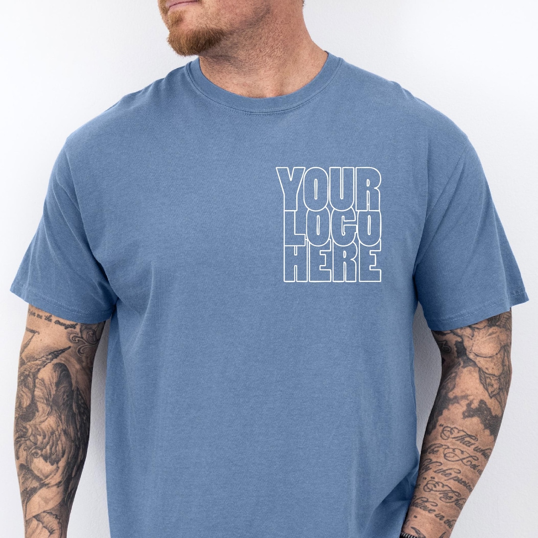 Comfort Colors Custom Business Logo Shirts, Personalized Company Team ...