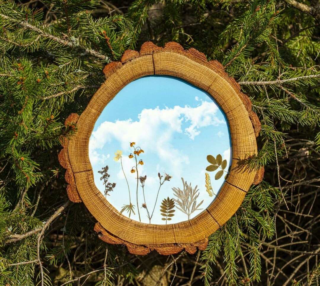 Picture With Oak Frame, Pressed Flower Frame, Pressed Flower Frame With ...