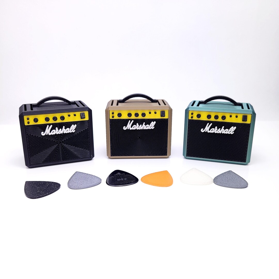 Mini Pick Holder for Marshall Guitar Amplifier ||| Holds 10 Picks ...