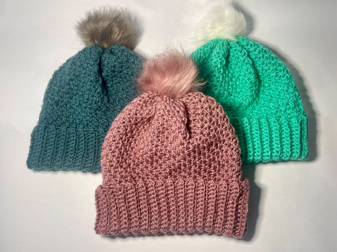 Crochet Hat Pattern/beginner Crochet Pattern/ Beanie Pattern/ Winter ...