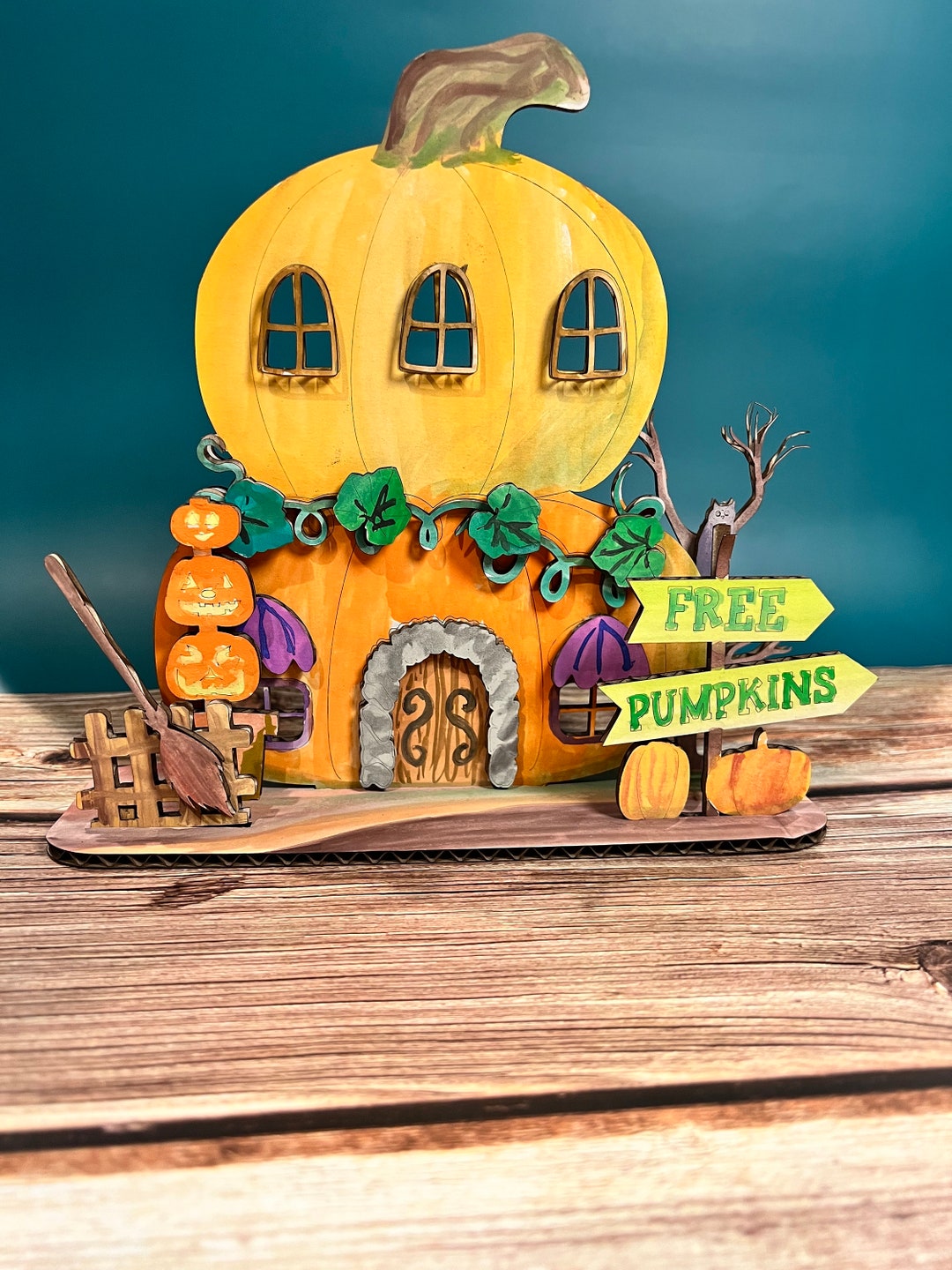 Pumpkin Diorama Art Kit: Upcycled Fall Craft Project for Kids - Etsy