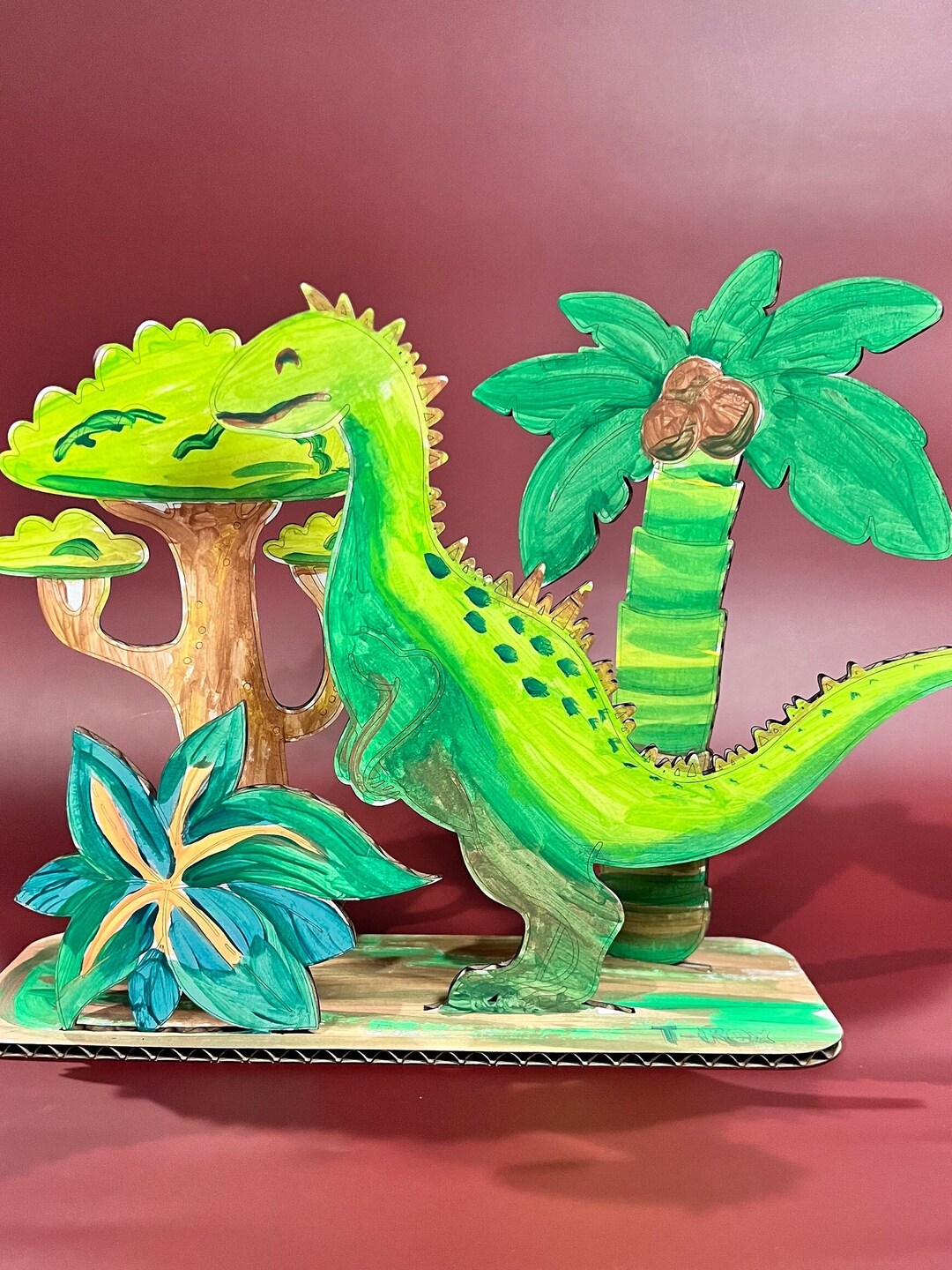 Dinosaur Diorama Art Kit: Upcycled Cardboard Project - Etsy