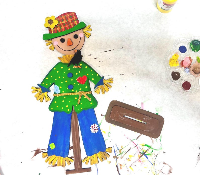 Fall Scarecrow Craft Kit: DIY Autumn Art Project for Kids - Etsy