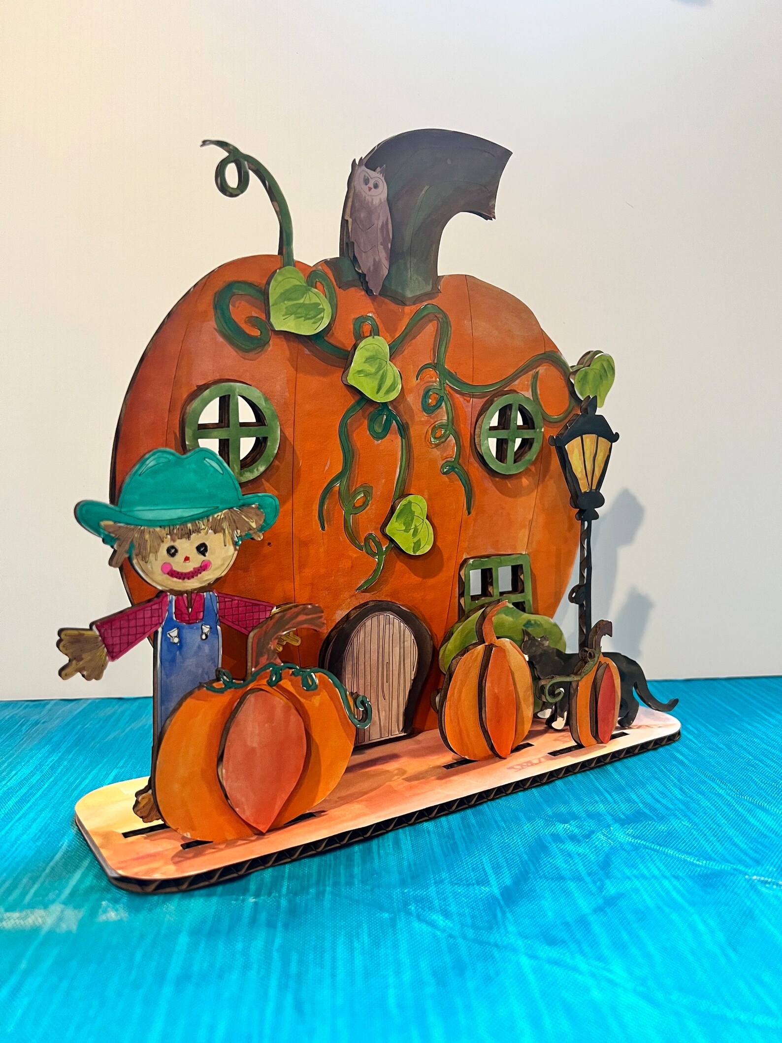 Pumpkin House Diorama Art Kit: Upcycled Fall Craft Project for Kids - Etsy