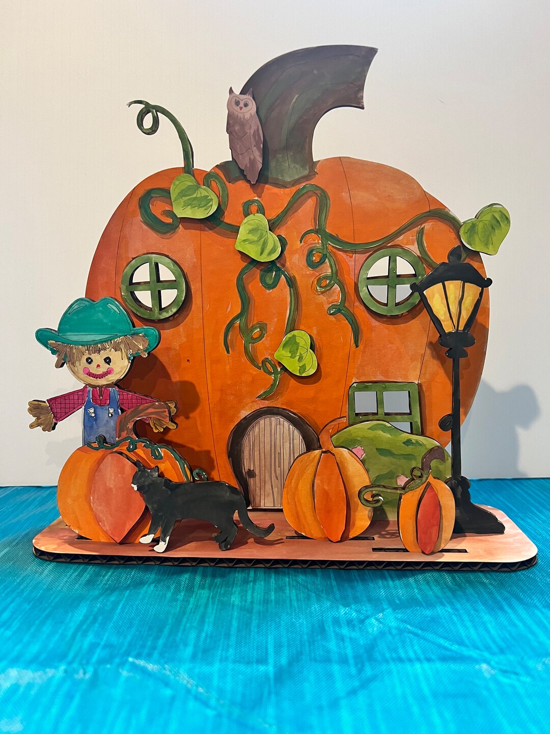 Pumpkin House Diorama Art Kit: Upcycled Fall Craft Project for Kids - Etsy