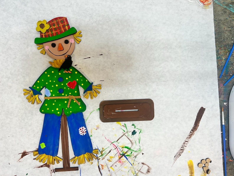Fall Scarecrow Craft Kit: DIY Autumn Art Project for Kids - Etsy