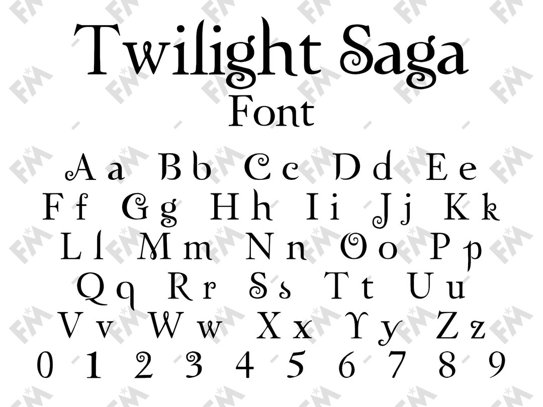 Vampire Saga Font for Cricut Silhouette Word - Etsy