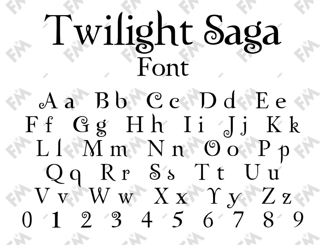 Vampire Saga Font for Cricut Silhouette Word - Etsy