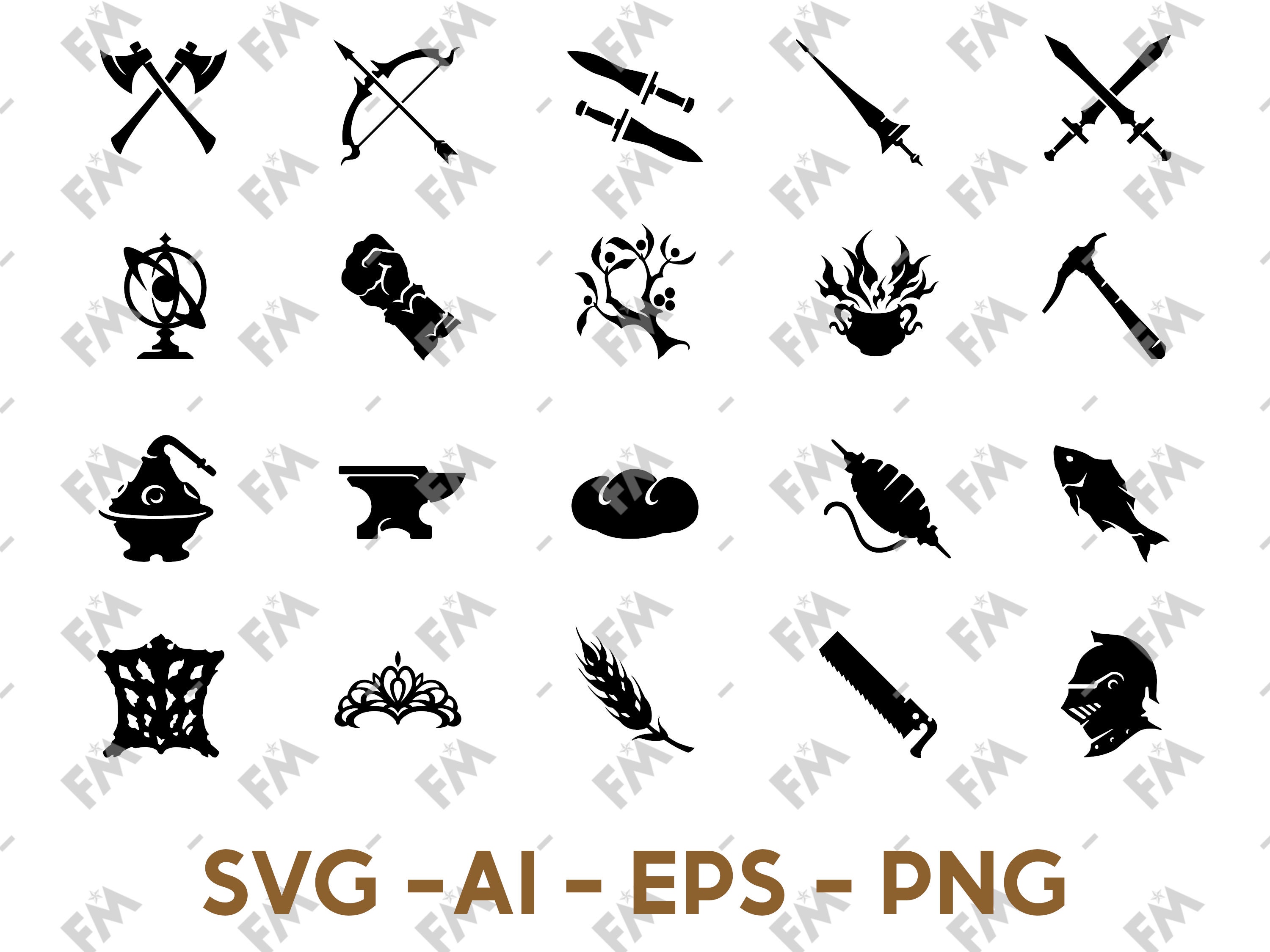 FFXIV Base Job Vectors for Cricut Silhouette Word - Etsy
